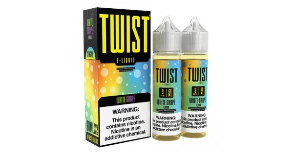 Twist E-liquids - White Grape 2x60mL Lemon Twist